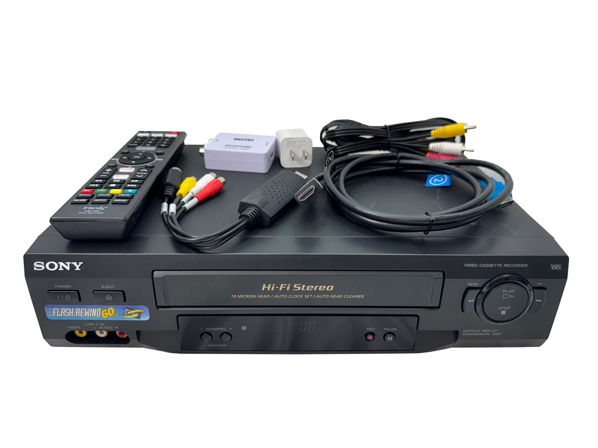 VHS Player VCR Bundle, Play and Transfer VHS w/ Remote, HDMI, USB ...