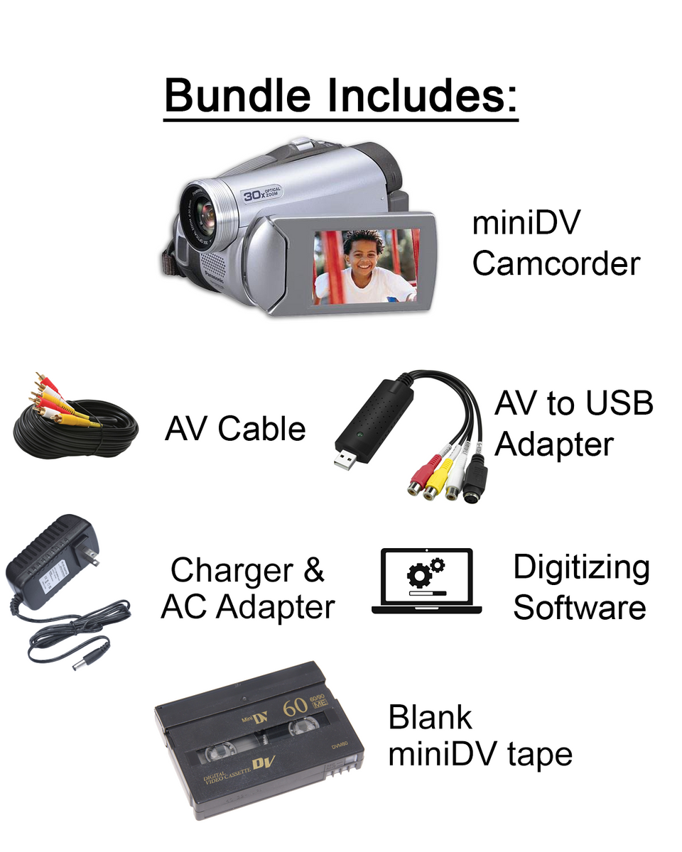 Minidv Tape Player Bundle Play And Transfer Dvc Tapes W Camcorder U